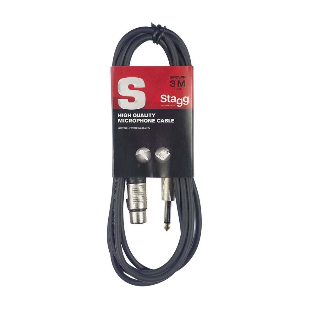 XLR Female to Jack Stagg Audio Mic Cable - Choose Length – Clubtek